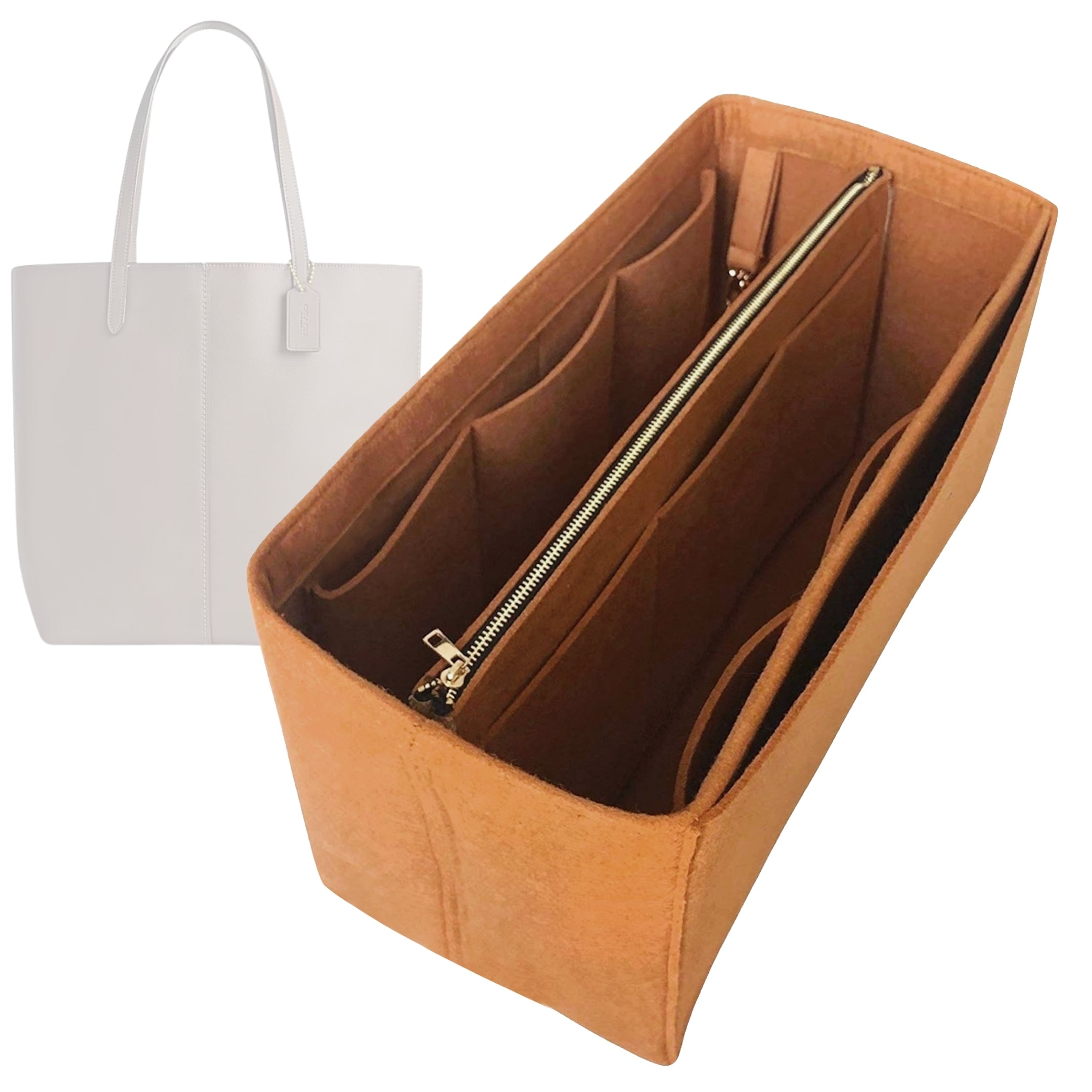 Organizer for [North Tote 32, Coach] Tote Purse Bag Insert Organiser ...