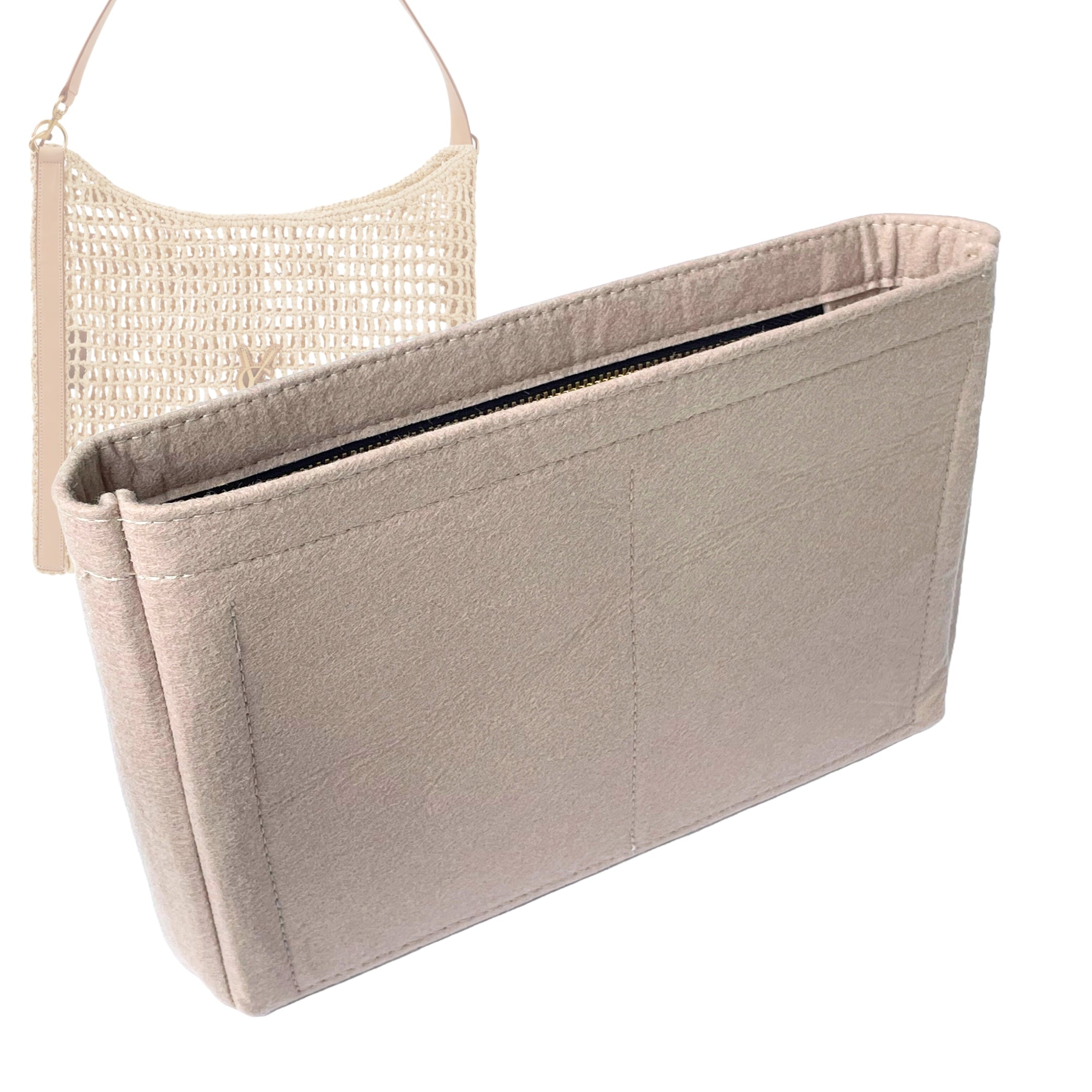 Organizer for [Oxalis in Raffia Crochet and Leather, Saint Laurent (YSL ...